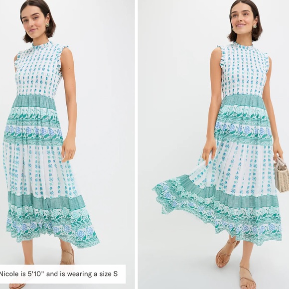 Oliphant | Dresses | Tuckernuck Oliphant Smocked Sleeveless Boreggo ...